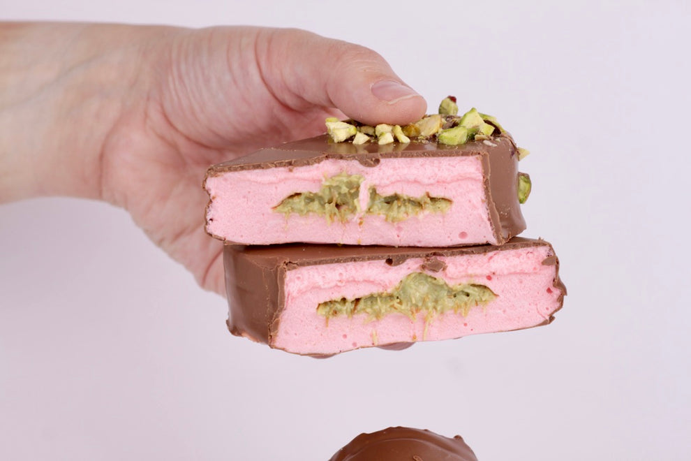 Strawberry Dubai Marshmallow Hearts