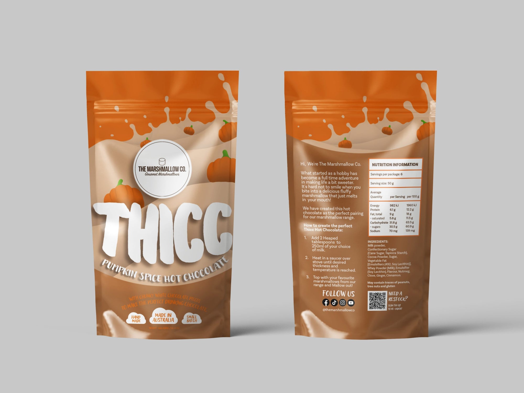 Pumpkin Spice Thicc Hot Chocolate
